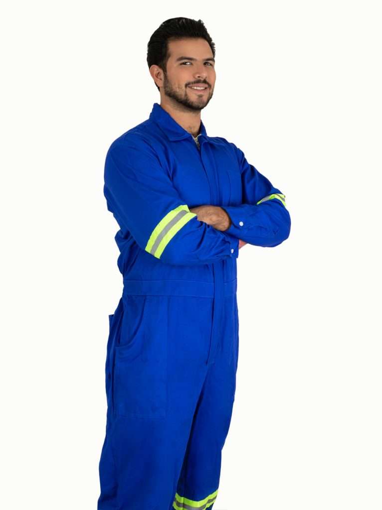 Overol azul rey con reflejante - MDZ uniformes