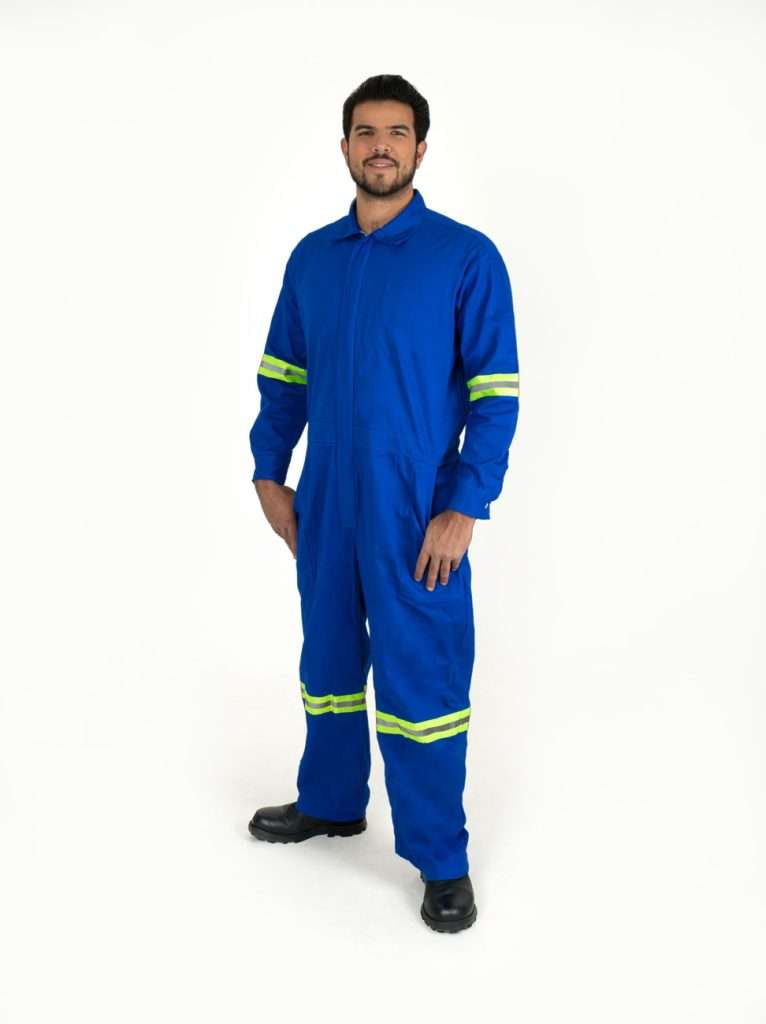 Overol azul rey con reflejante - MDZ uniformes