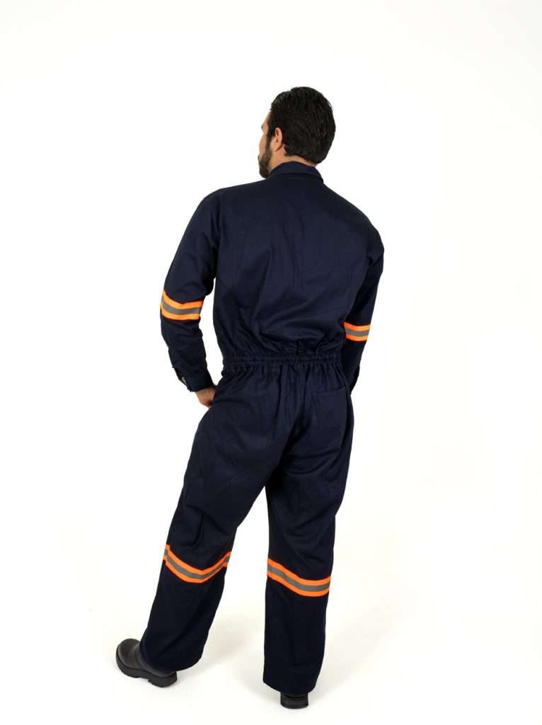 Overol azul marino con reflejante - MDZ uniformes
