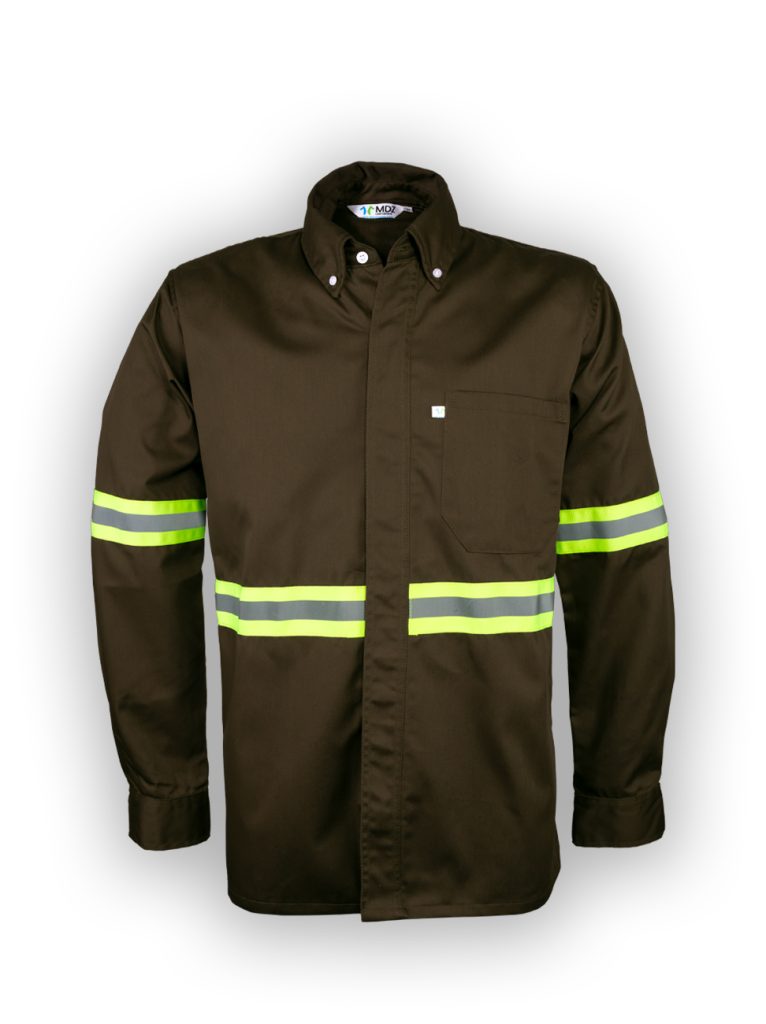 Camisola color verde olivo con reflejante - MDZ uniformes