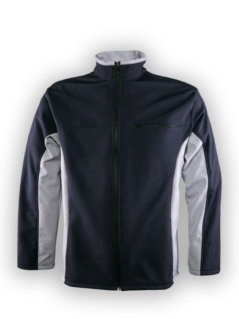 Chamarra azul marino con gris - MDZ uniformes