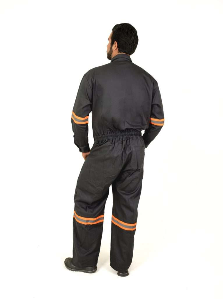 Overol gris con reflejante - MDZ uniformes