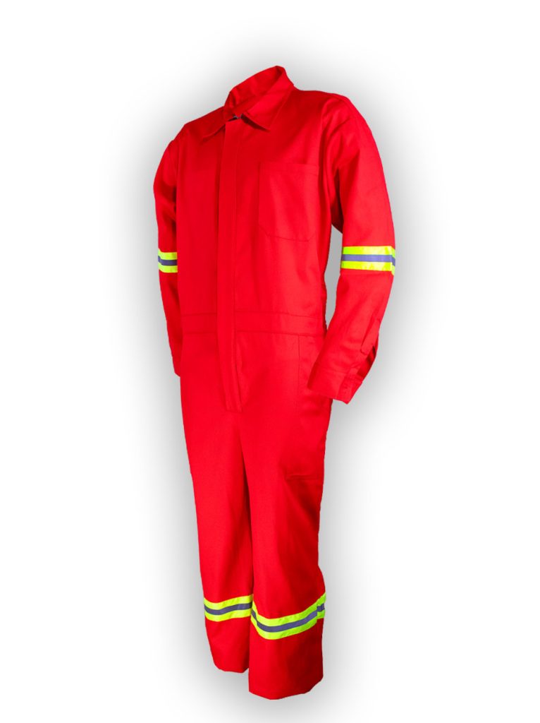 Overol rojo con reflejante - MDZ uniformes