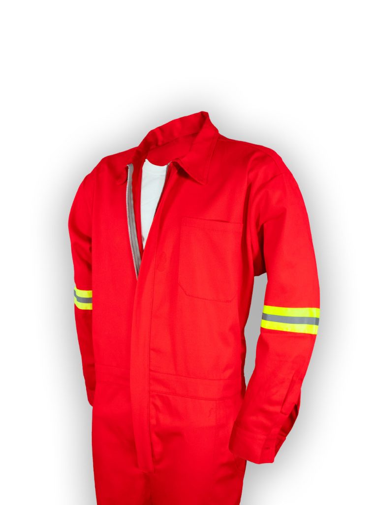 Overol rojo con reflejante - MDZ uniformes