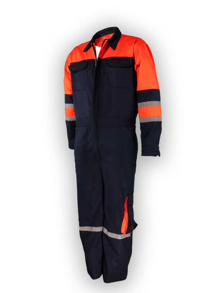 Overol naranja y azul - MDZ uniformes