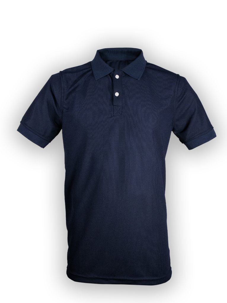Playera color azul marino tipo polo caballero - MDZ uniformes