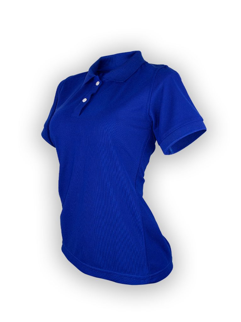 Playera color azul rey tipo polo dama - MDZ uniformes