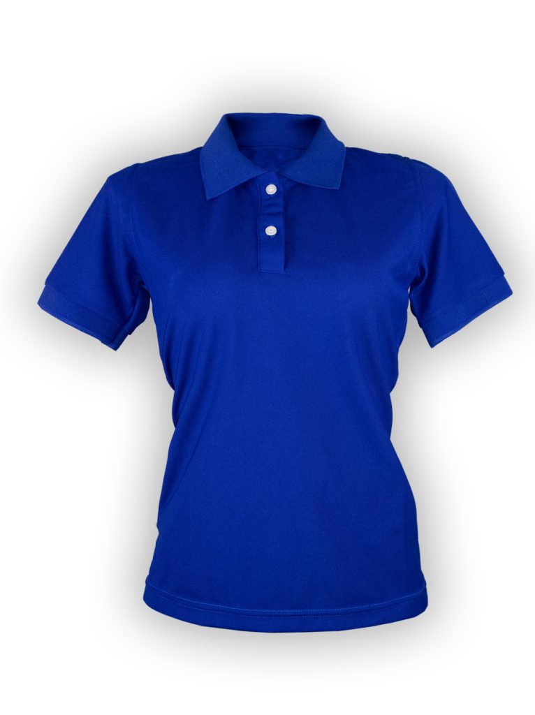 Playera color azul rey tipo polo dama - MDZ uniformes