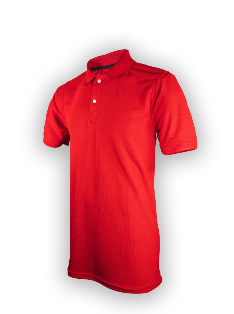 Playera color rojo tipo polo caballero - MDZ uniformes