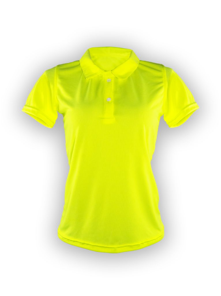 Playera color amarillo tipo polo dama dryfi - MDZ uniformes
