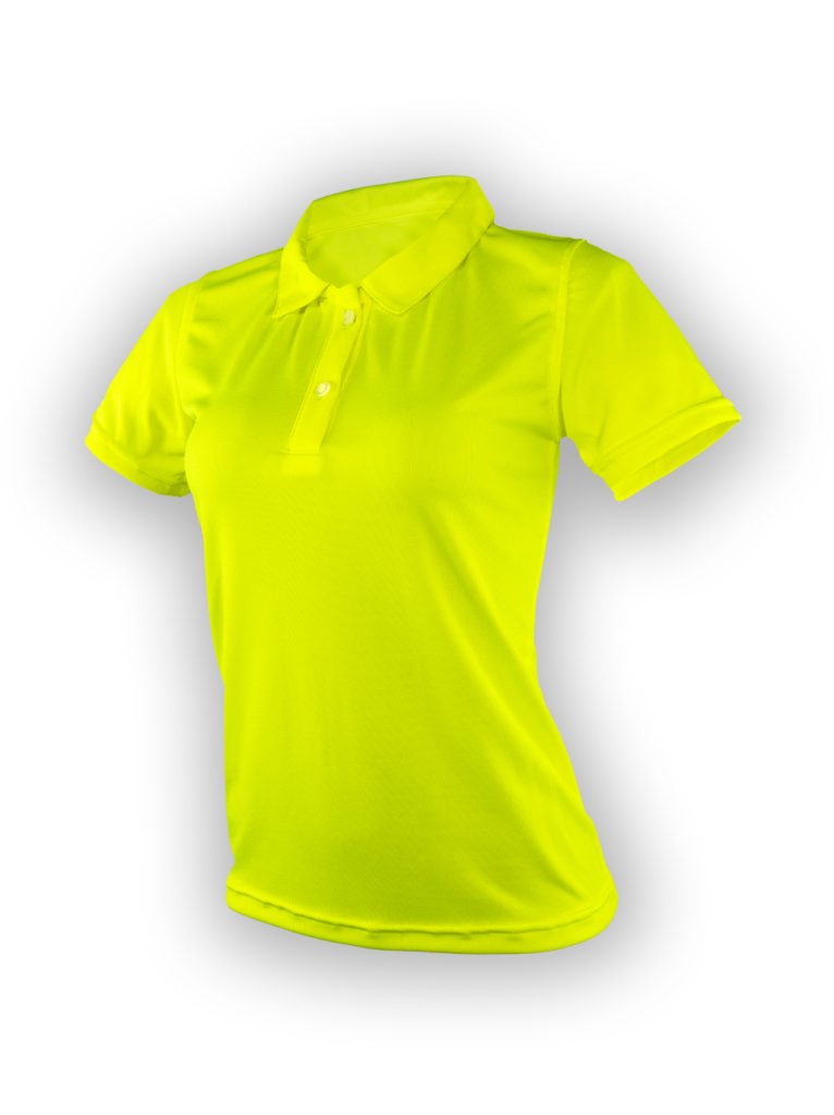 Playera color amarillo tipo polo dama dryfi - MDZ uniformes