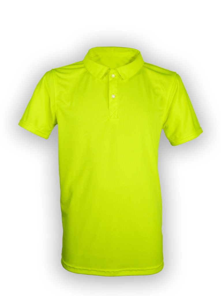 Playera color amarillo tipo polo caballero dryfit - MDZ uniformes