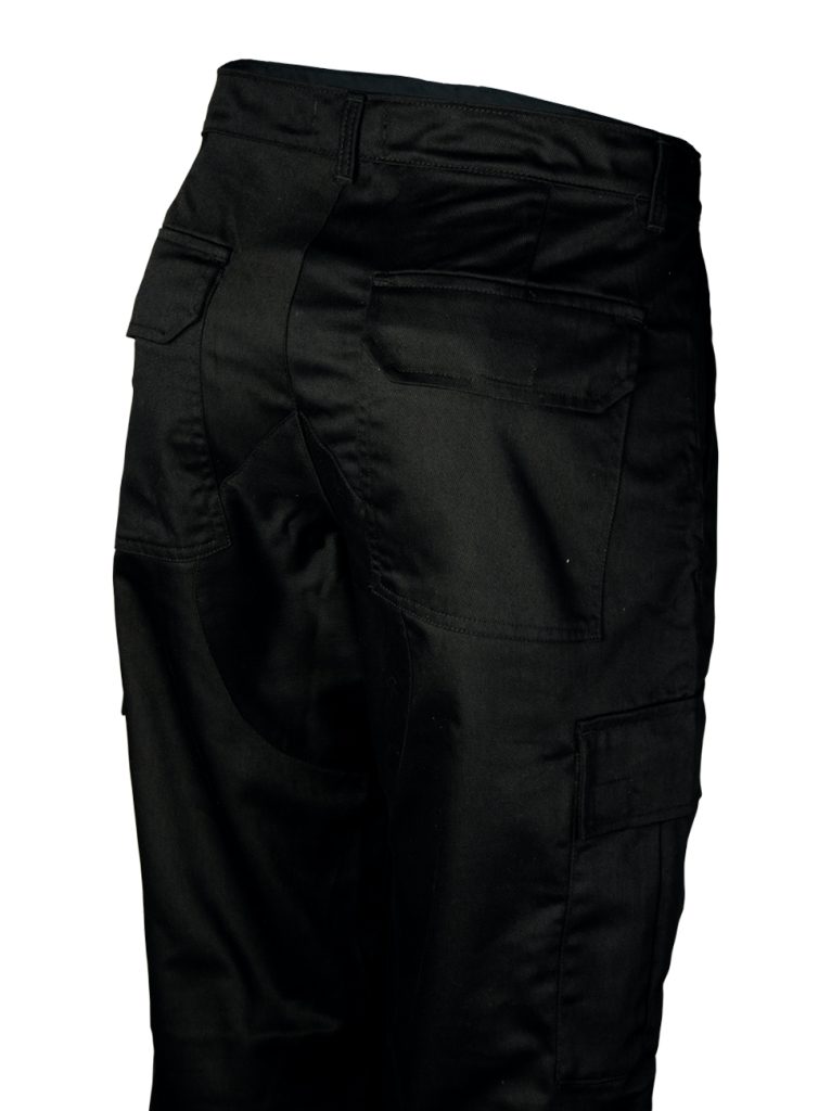 Pantalón negro tipo cargo con reflejante - Besto uniformes