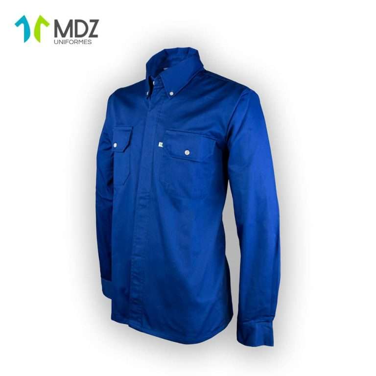 Camisola color azul rey con doble bolsa - MDZ uniformes