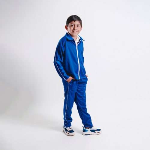 Conjunto escolar deportivo modelo azul rey clásico niño - MDZ uniformes