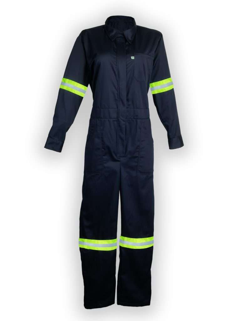 Overol azul marino con reflejante dama - MDZ uniformes