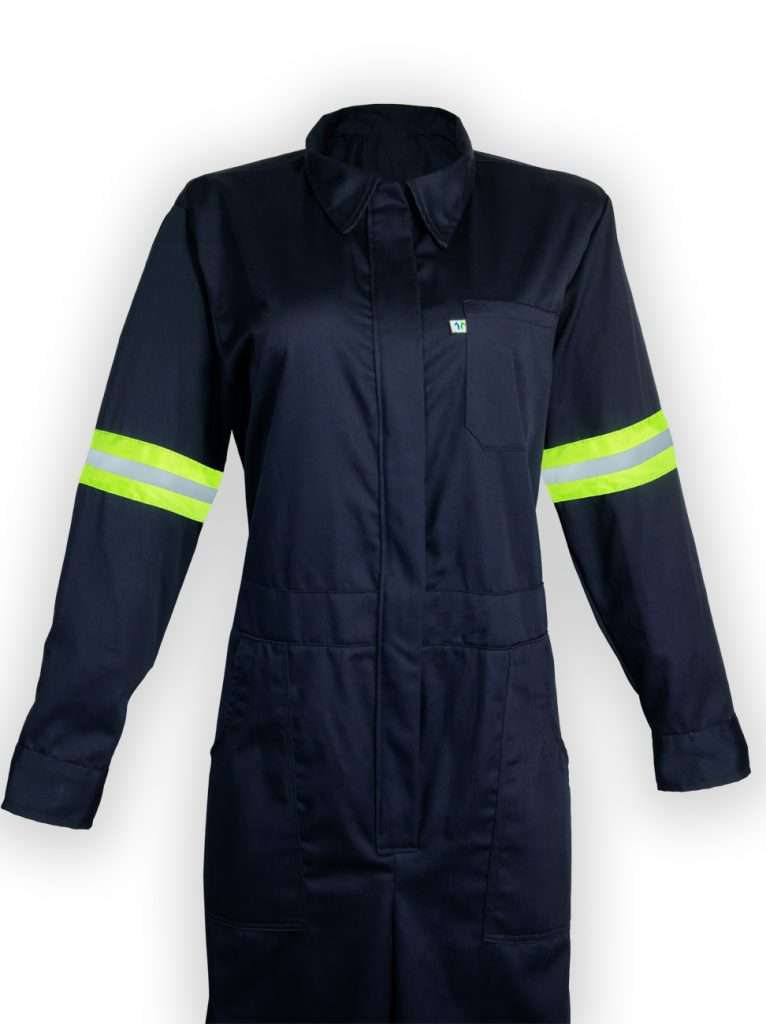 Overol azul marino con reflejante dama - MDZ uniformes