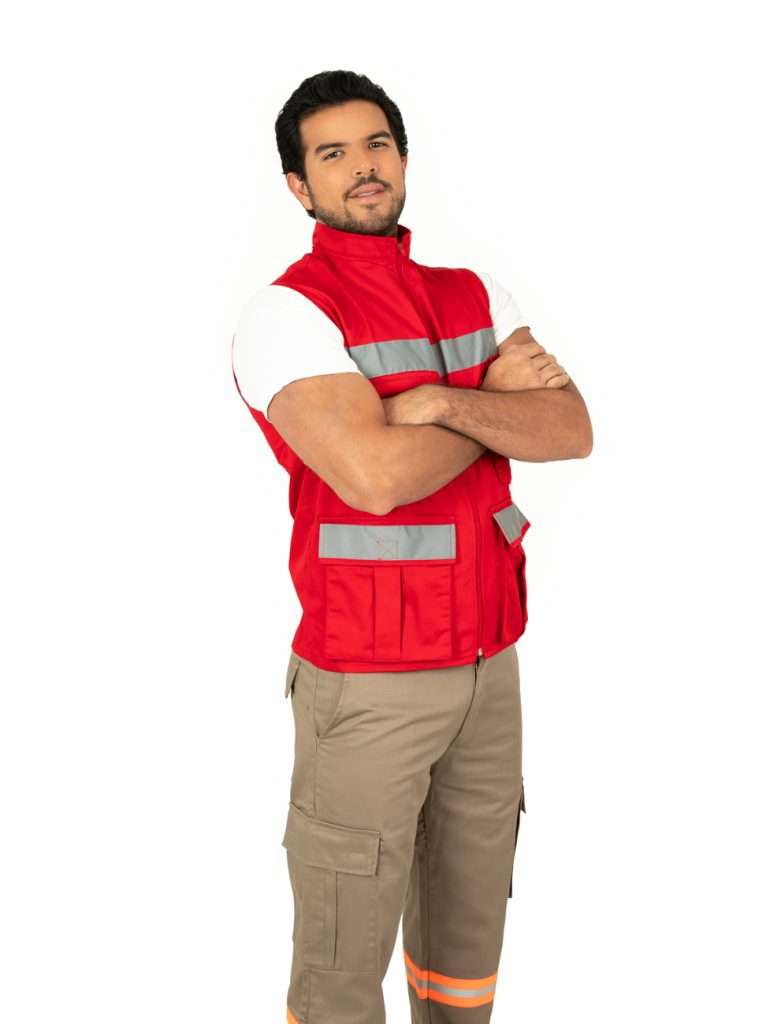 Chaleco de seguridad rojo - MDZ uniformes