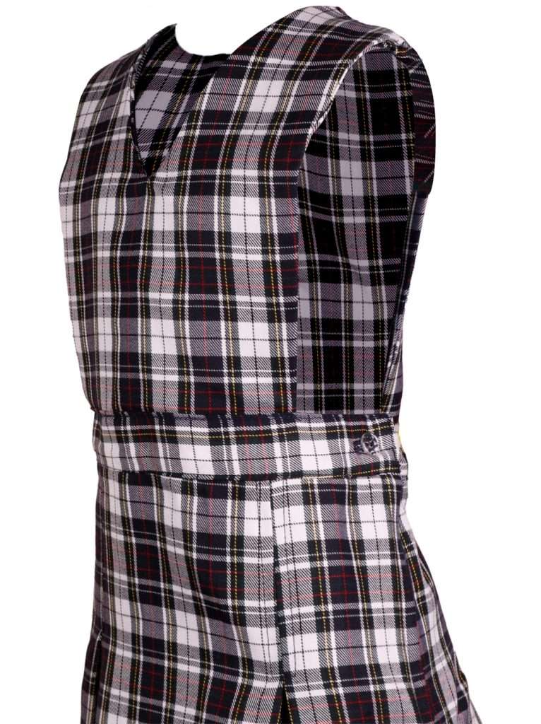 Jumper escolar niña tela cuadrada café - Besto uniformes