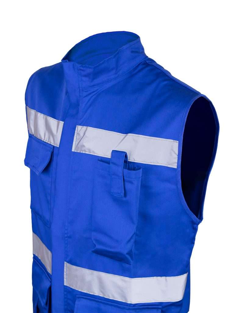 Chaleco de seguridad azul rey - MDZ uniformes
