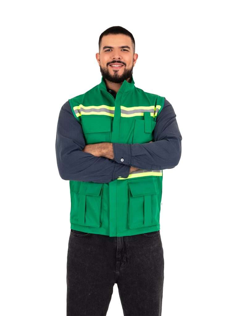 Chaleco de seguridad verde - MDZ uniformes