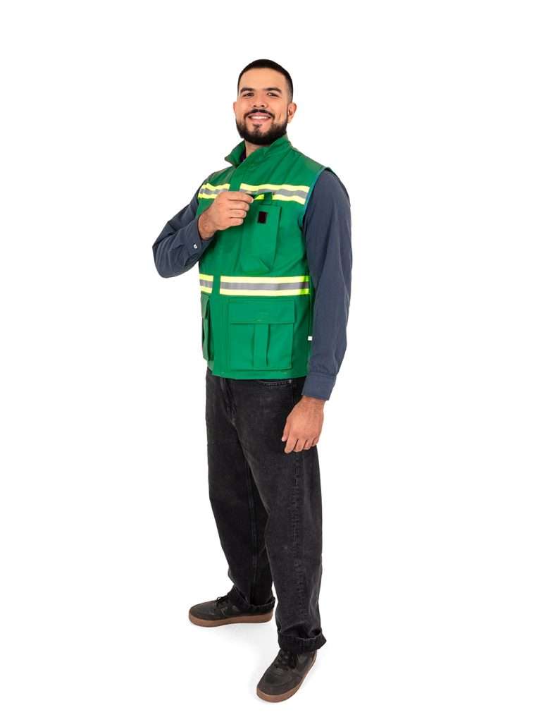 Chaleco de seguridad verde - MDZ uniformes