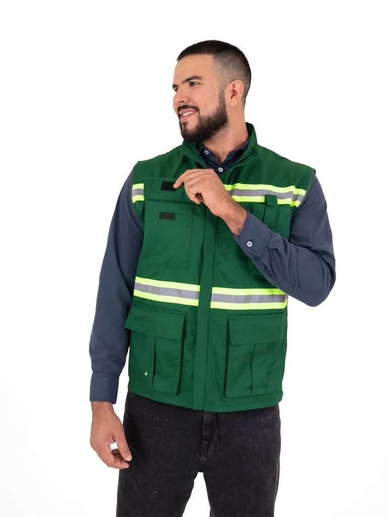 Chaleco de seguridad verde bandera - MDZ uniformes