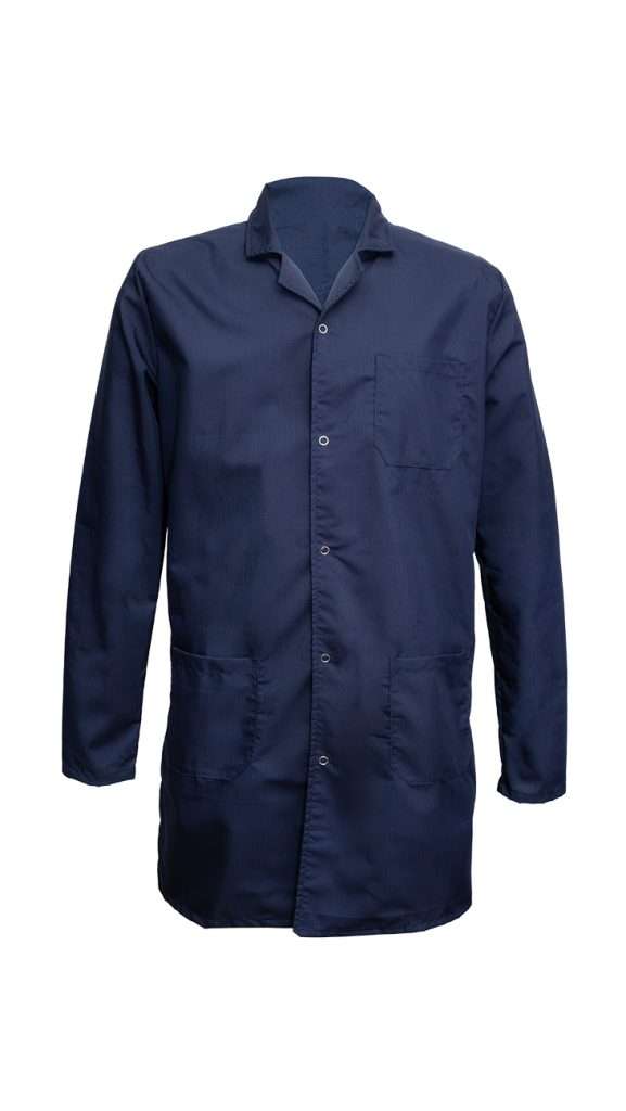 Bata antiestática azul marino - MDZ uniformes