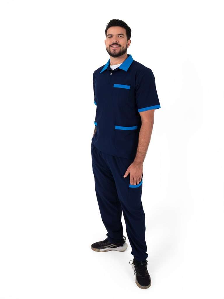 Conjunto de uniforme de limpieza azul marino - MDZ uniformes