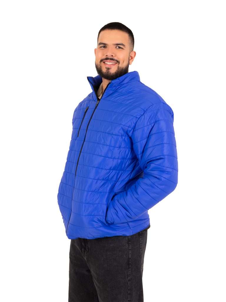 Chamarra capitonada azul rey - MDZ uniformes
