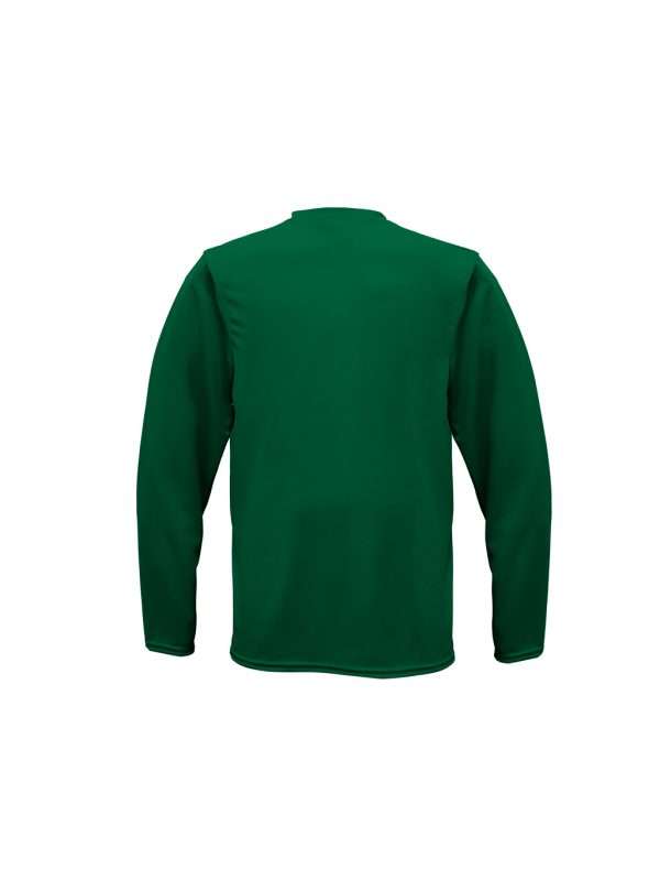 Playera manga larga verde caballero Dryfit - MDZ uniformes