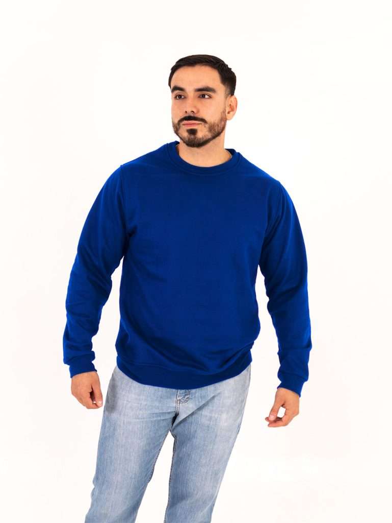 Sudadera PREMIUM caballero color azul rey - MDZ uniformes