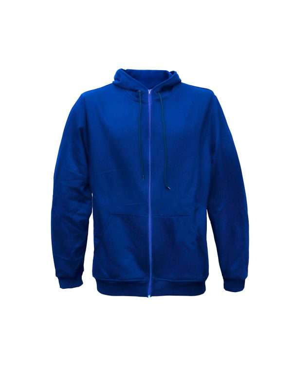 Sudadera PREMIUM con gorro color azul rey - MDZ uniformes