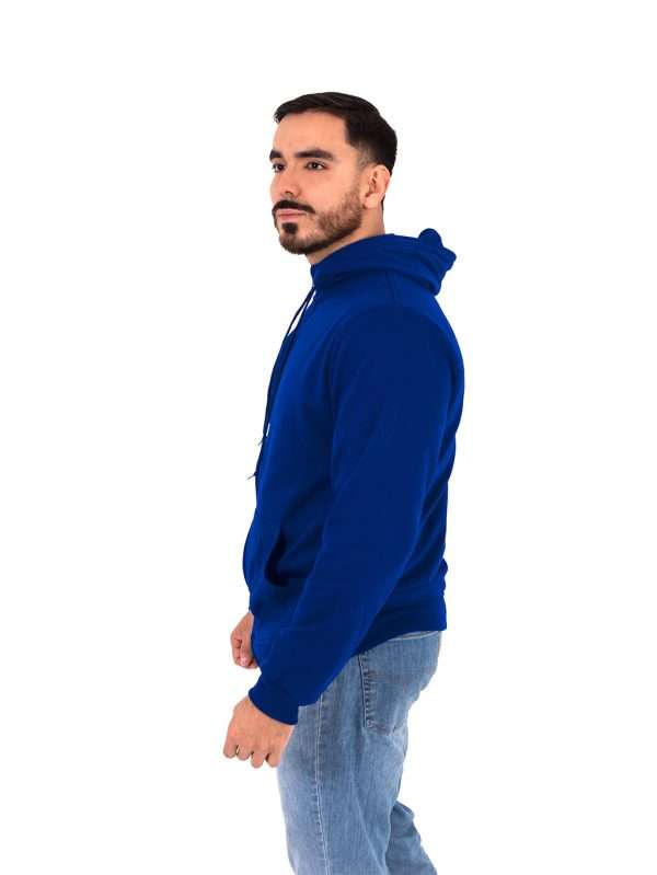 Sudadera PREMIUM con gorro color azul rey - MDZ uniformes